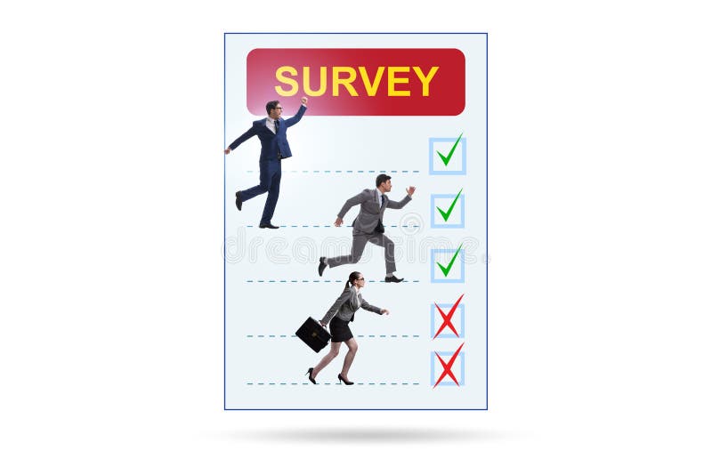 Survey Questionnaire with Tick Boxes Stock Illustration - Illustration ...