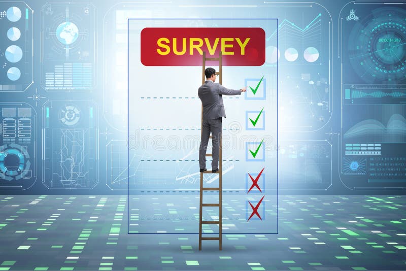 Survey Questionnaire with Tick Boxes Stock Photo - Image of check ...