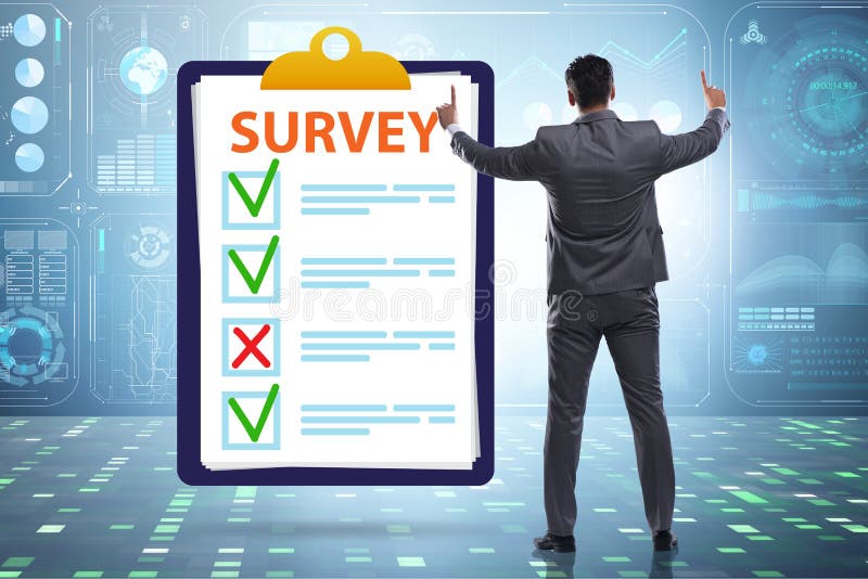 Survey Questionnaire with Tick Boxes Stock Photo - Image of question ...