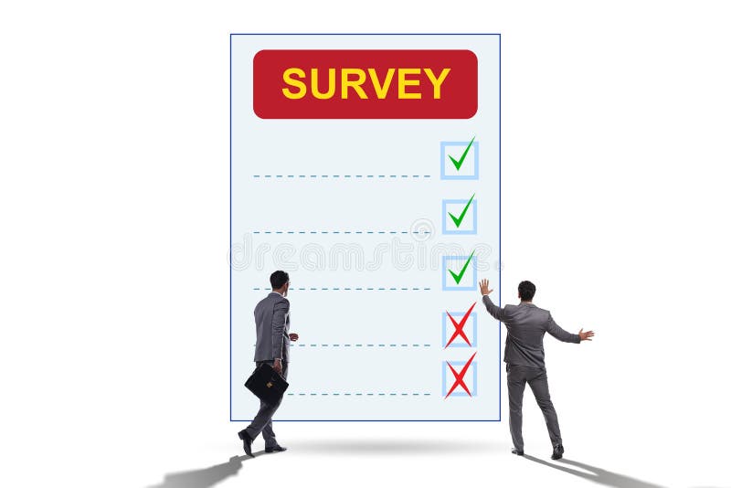 Survey Questionnaire with Tick Boxes Stock Photo - Image of report ...