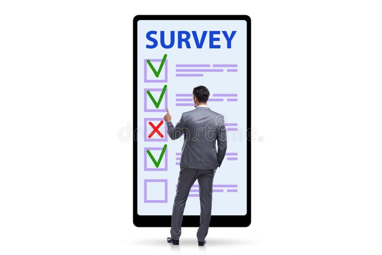 Survey Questionnaire with Tick Boxes Stock Photo - Image of happy ...