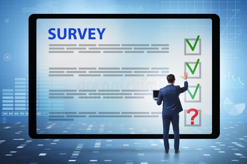 Survey Questionnaire with Tick Boxes Stock Image - Image of customer ...