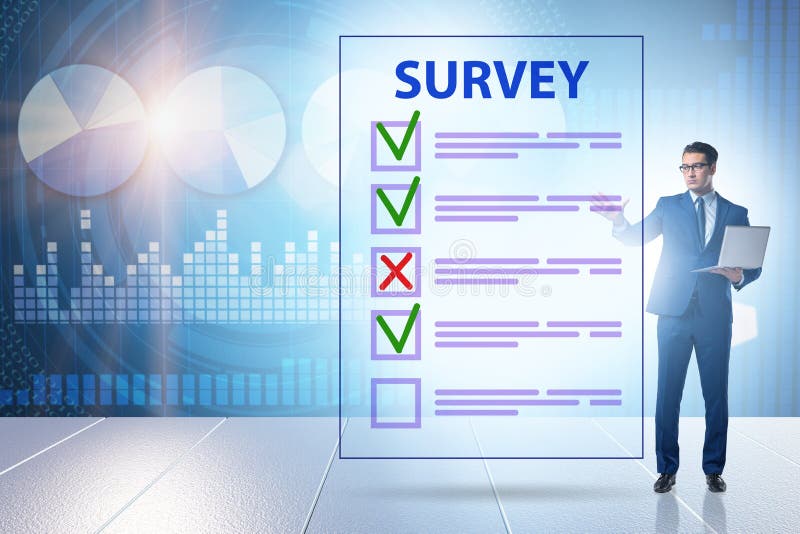Survey Questionnaire with Tick Boxes Stock Photo - Image of evaluation ...