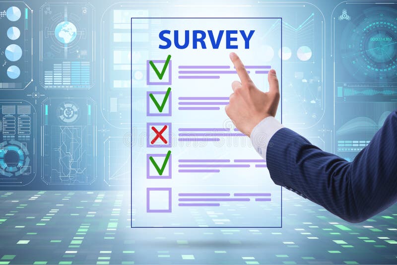 Survey Questionnaire with Tick Boxes Stock Image - Image of marketing ...