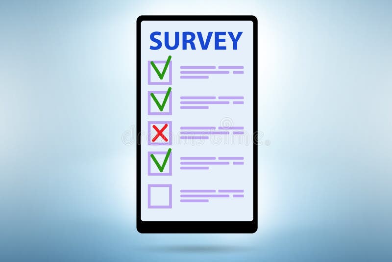 Survey Questionnaire with Tick Boxes Stock Illustration - Illustration ...