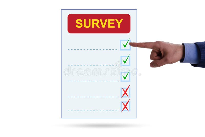 Survey Questionnaire with Tick Boxes Stock Illustration - Illustration ...
