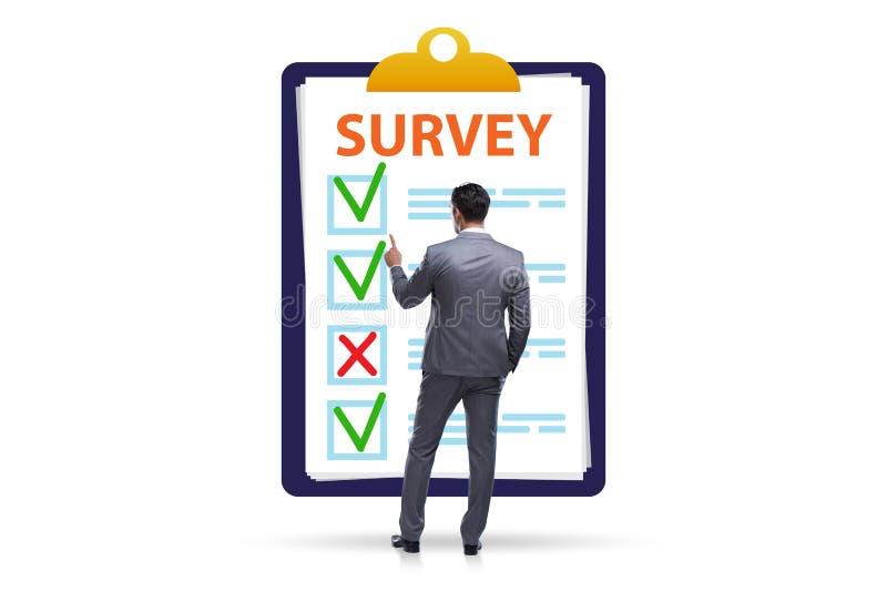 Survey Questionnaire with Tick Boxes Stock Illustration - Illustration ...