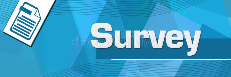 Survey Random Shapes Blue Background Stock Illustration - Illustration ...