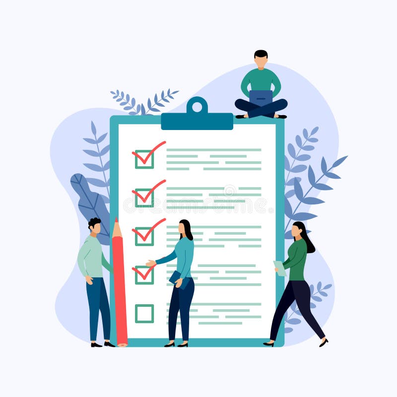 Survey Report, Checklist, Questionnaire Stock Vector - Illustration of ... Survey Report, Checklist, Questionnaire Stock Vector - Illustration of ...