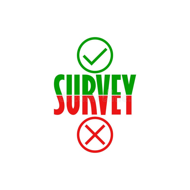 Survey Simple Icon Isolated on White Background Stock Vector ...
