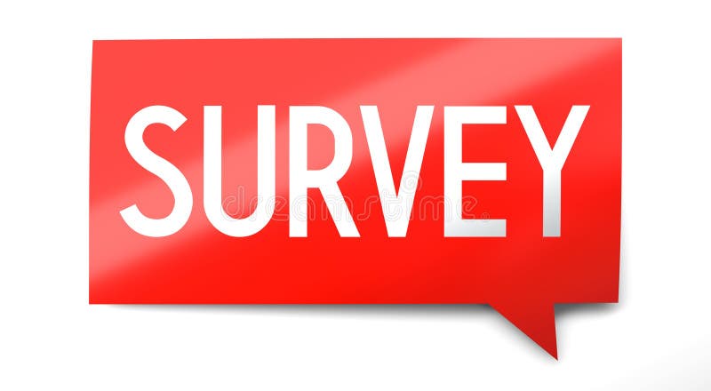 Survey - speach bubble stock illustration. Illustration of speech ...