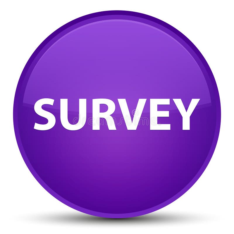 Survey Special Purple Round Button Stock Illustration - Illustration of ...