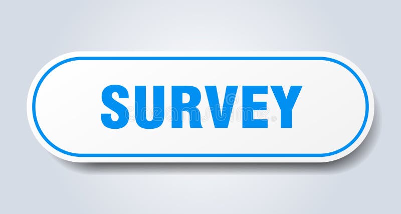 Survey sticker. stock vector. Illustration of isolated - 158771973