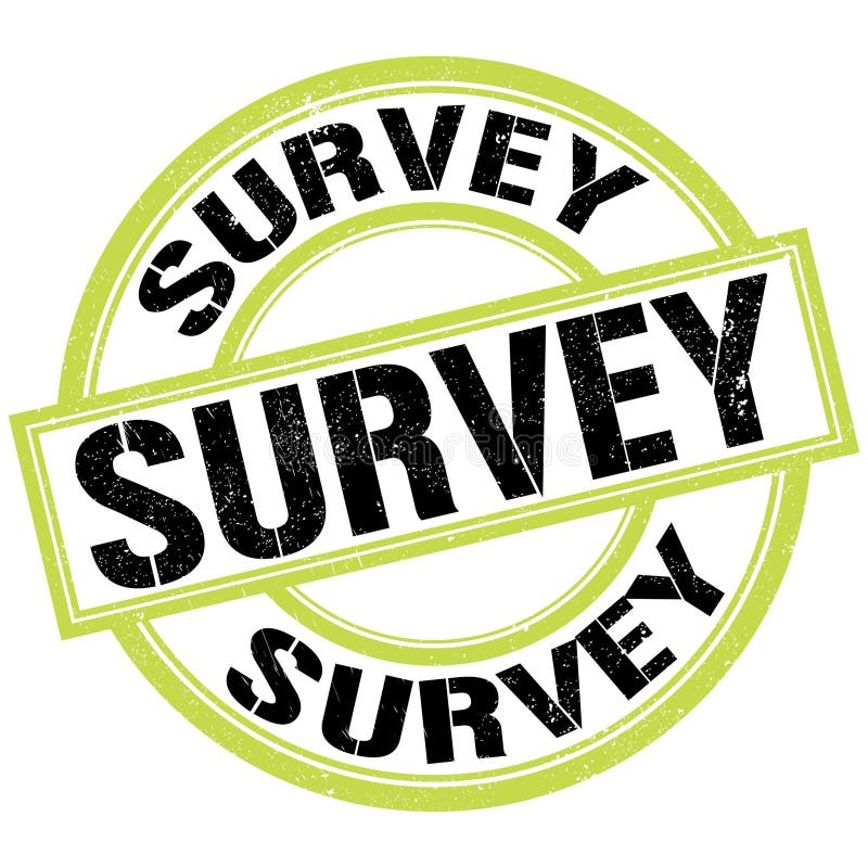 SURVEY Text Written on Red Rectangle Stamp Stock Illustration ...