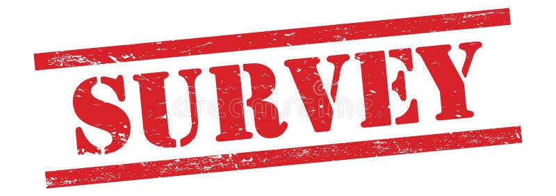 SURVEY Text Written in a Red Speech Bubble Stock Illustration ...