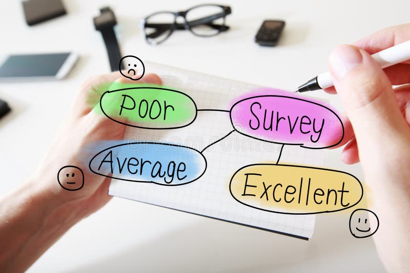 Survey Theme with Young Woman Stock Photo - Image of eyes, report ...