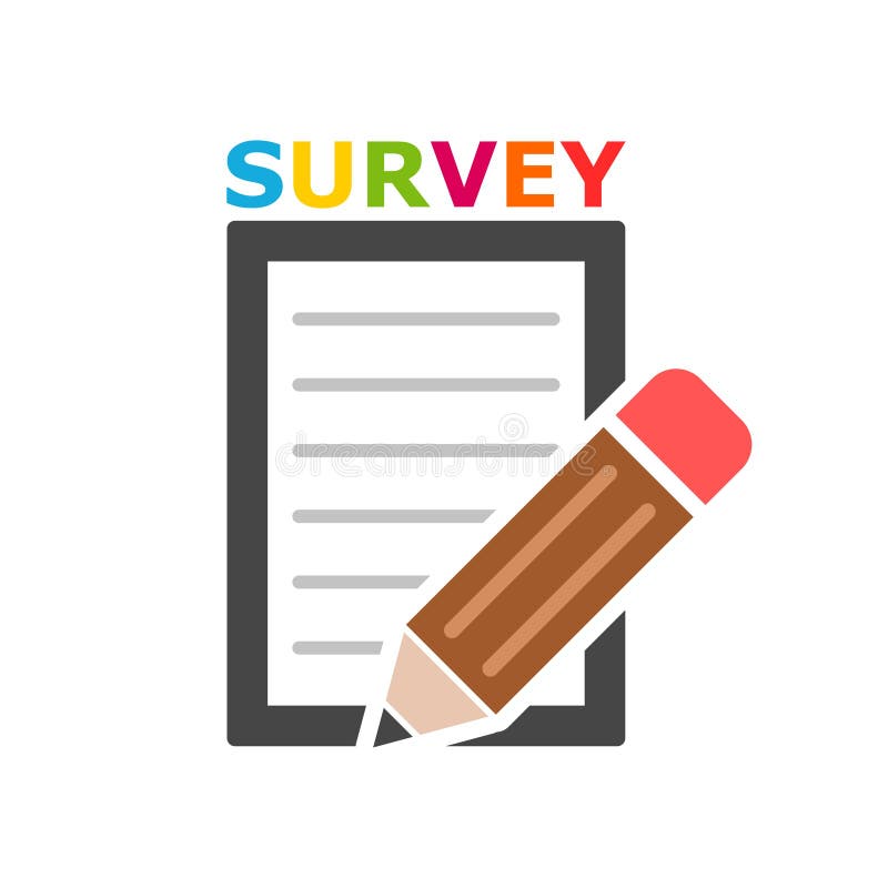 Survey Vector Icon. Survey Clipboard. Simple Survey Document Stock ...
