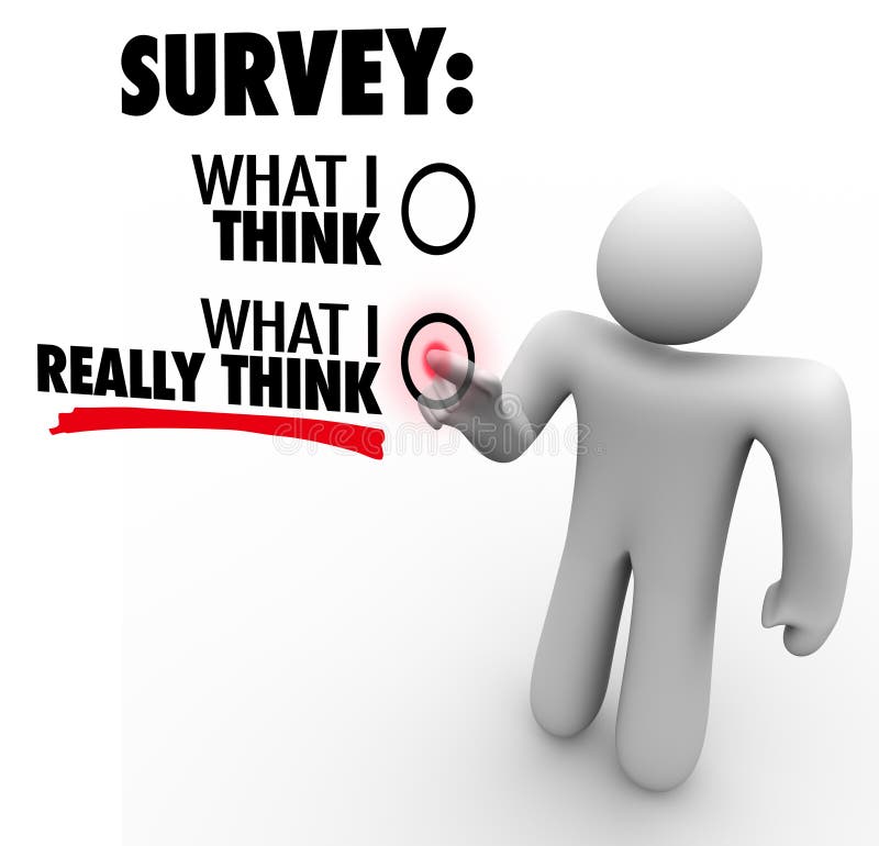 What Do You Think Survey Poll Question Stock Illustration ...