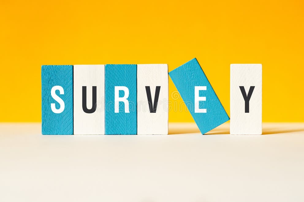 Survey - Word Concept on Building Blocks, Text Stock Photo - Image of ...