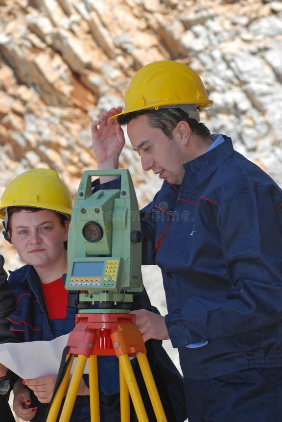 Surveying stock image. Image of smile, geodesy, stations - 2376687