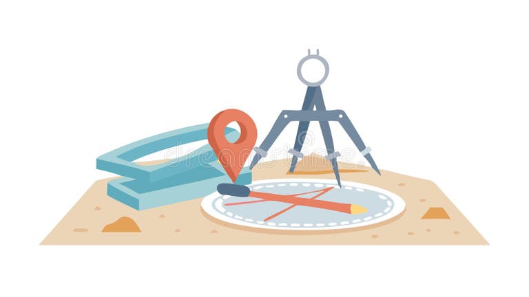 Surveying Tools: Land Measurement Mapping, Vector Design Generative AI ...