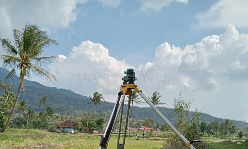 Surveying Tools stock photo. Image of measuring, objects - 307407486