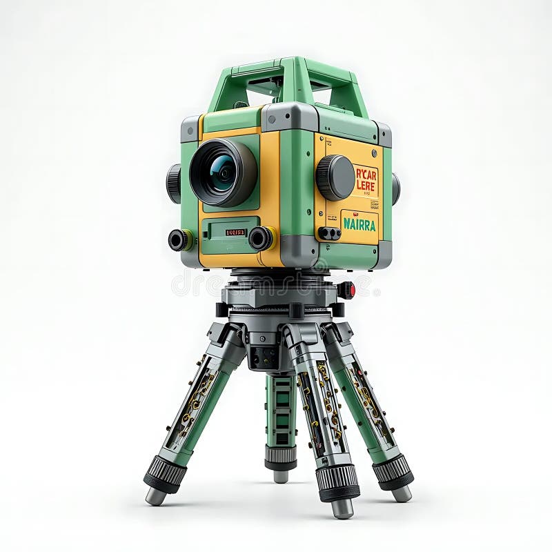 Surveying Total Station Tool on Tripod for Land Measurement Technology ...