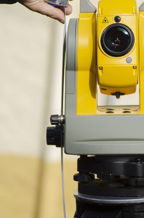 Surveyor Engineering Equipment with Theodolite and Total Station Stock ...