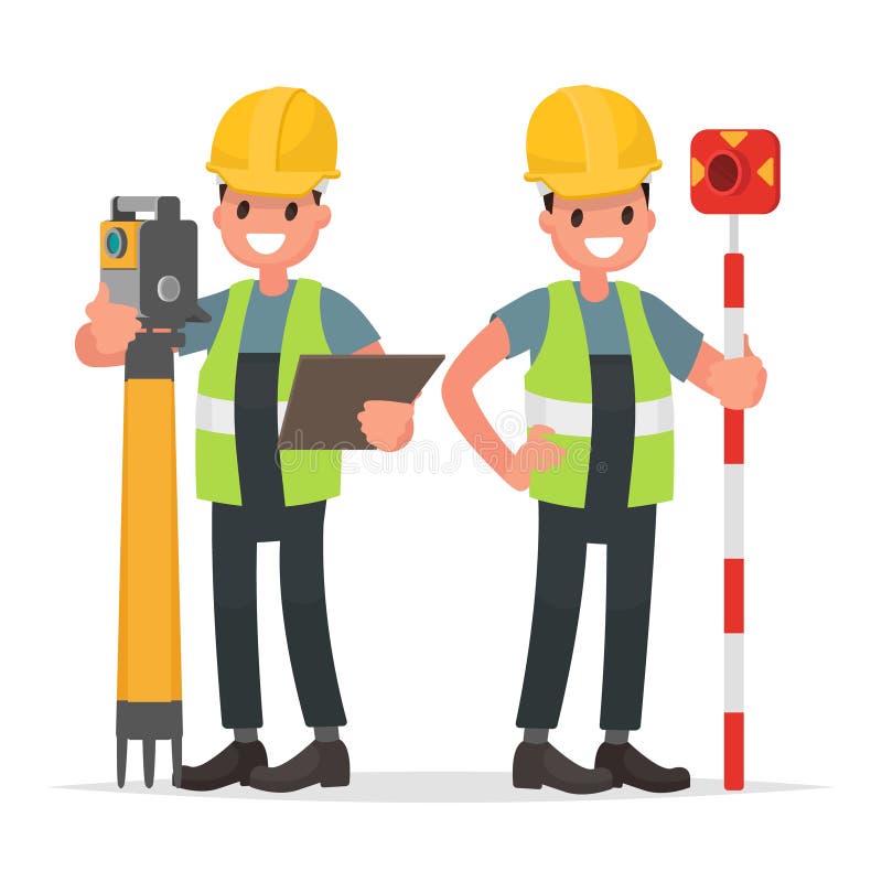 Surveyor stock vector. Illustration of checking, inspecting - 17321312