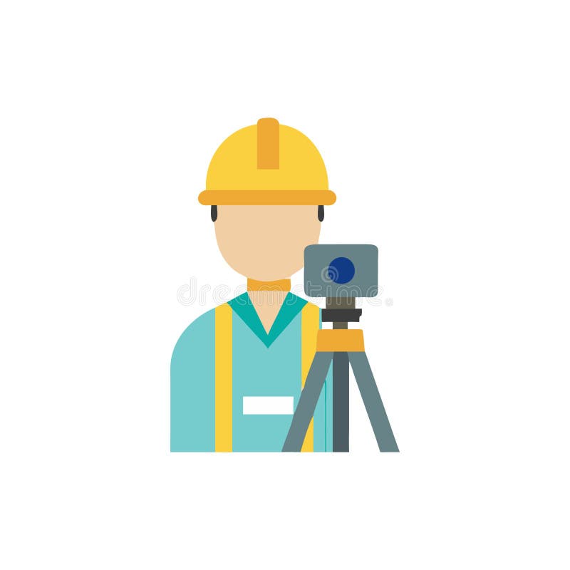 Surveyor Icon for Land Assessment Stock Photo - Illustration of ...