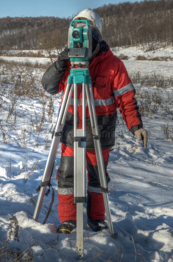 Surveyor stock image. Image of instrument, geodetic, surveyor - 37278363