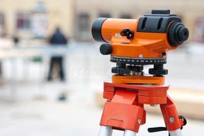Surveyor Levelling Instrument Stock Image - Image of levelling ...