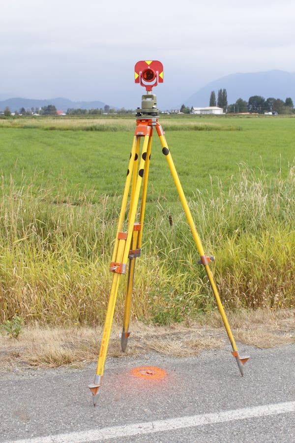 Surveyors Prism on Tripod stock photo. Image of medium - 26526550