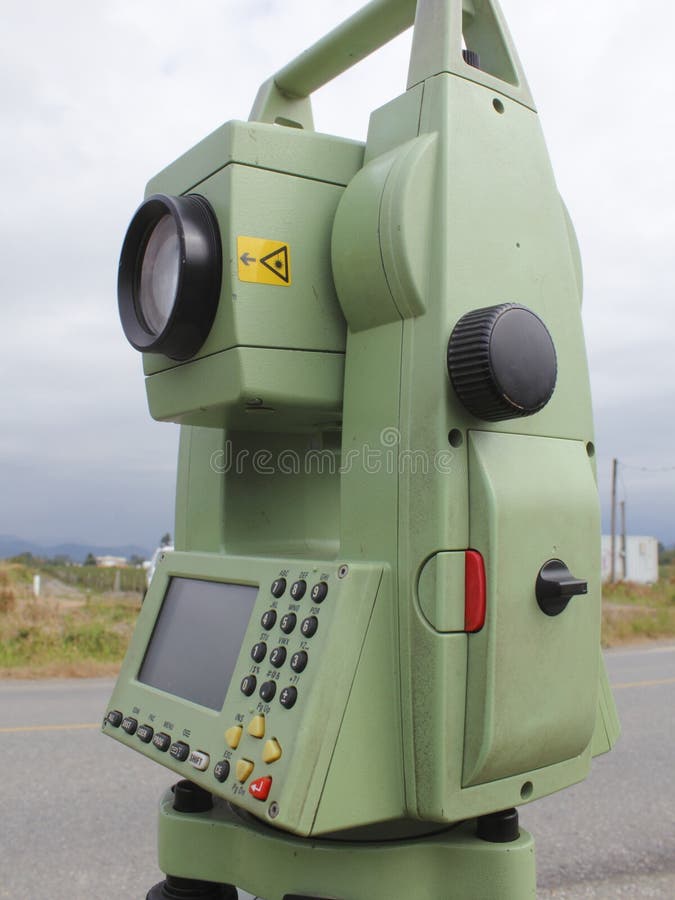 Surveyors Theodolite stock image. Image of keypad, gear - 26526559