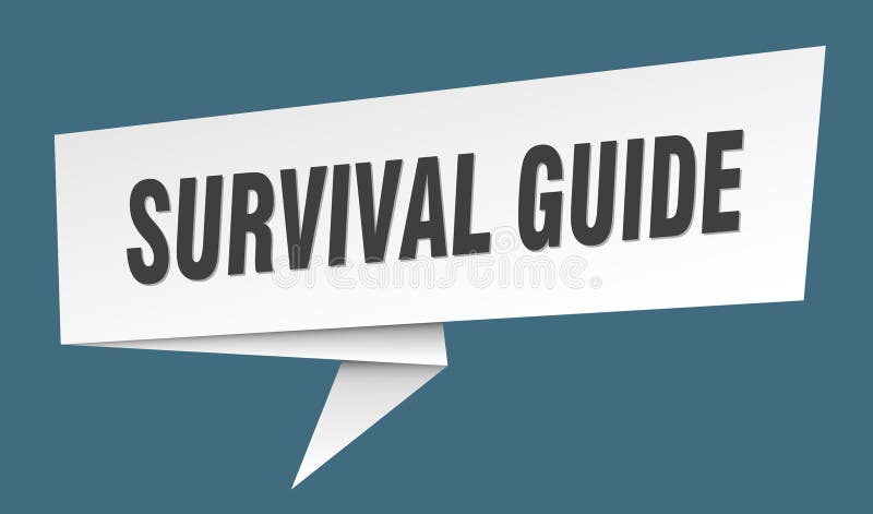 Survival Guide Banner. Survival Guide Speech Bubble, Label, Sticker ...