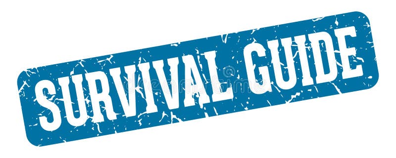 Survival Guide Rectangular Sign. Survival Guide Stamp Stock Vector ...
