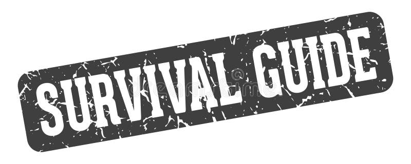Survival Guide Rectangular Sign. Survival Guide Stamp Stock Vector ...