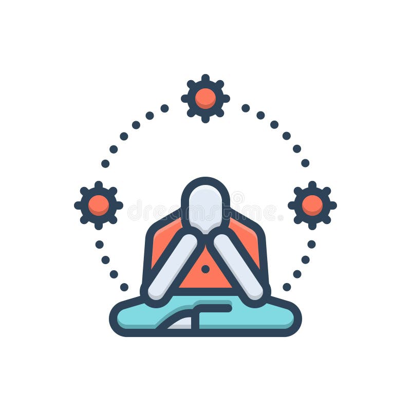 Color Illustration Icon for Survival, Survivance and Worry Stock Vector ...