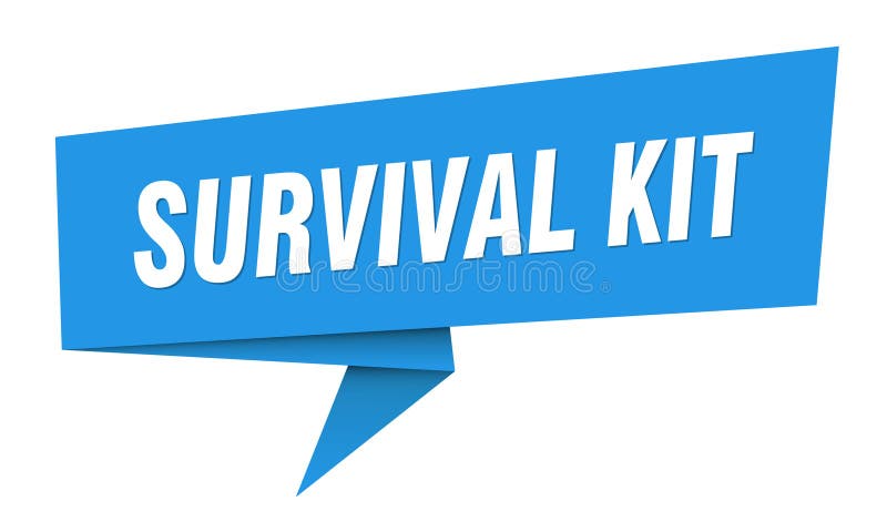 Survival Kit Banner. Survival Kit Speech Bubble, Label, Sticker, Sign ...