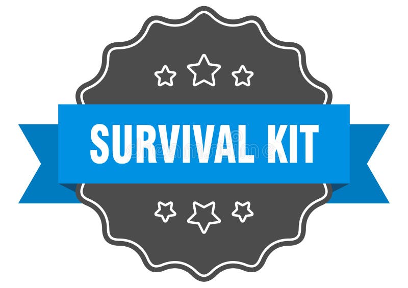 Survival Kit Sticker. Survival Kit Square Isolated Sign Stock Vector ...