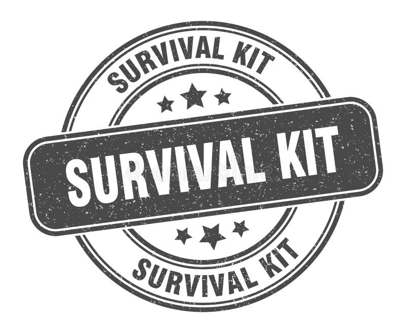 Survival Kit Stamp. Survival Kit Label. Round Grunge Sign Stock Vector ...