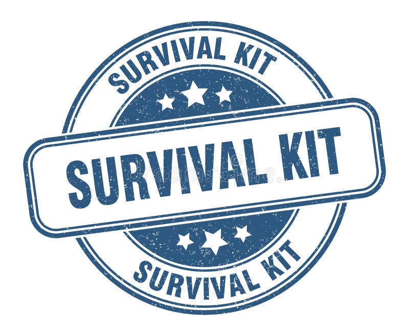 Survival Kit Stamp. Survival Kit Label. Round Grunge Sign Stock Vector ...