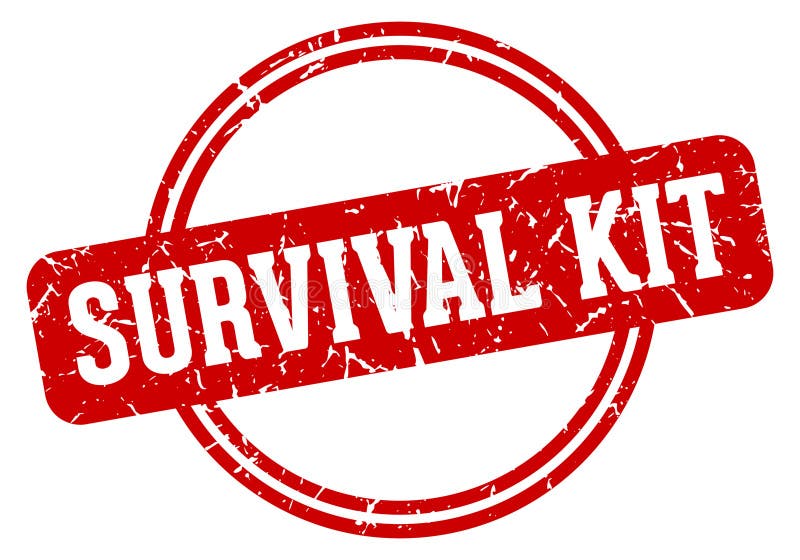 Survival Kit Stamp. Survival Kit Label. Round Grunge Sign Stock Vector ...