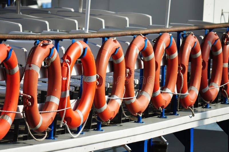 Lifeguard Throw Life Ring To Save Someone In Swiming Pool Stock Image ...