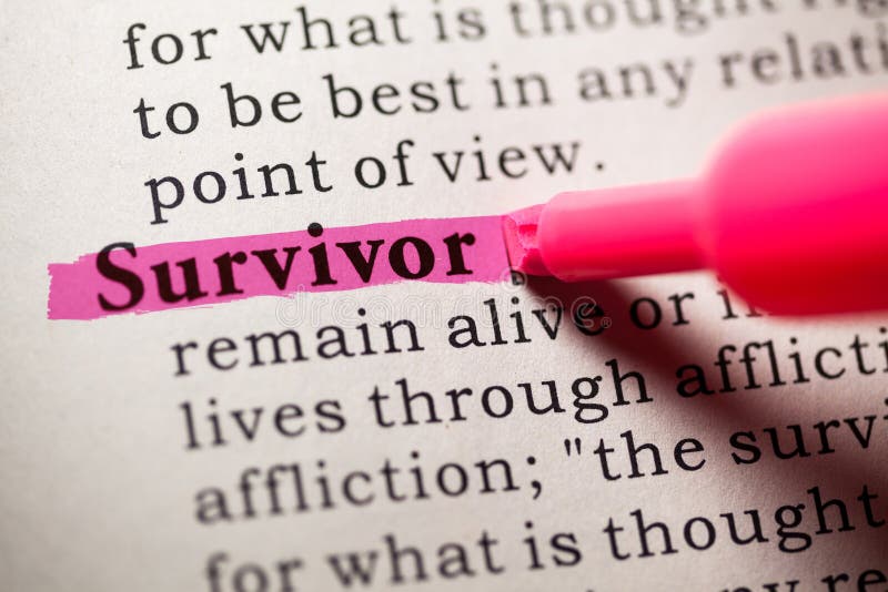 Survivor stock image. Image of survive, definition, printing - 178234933