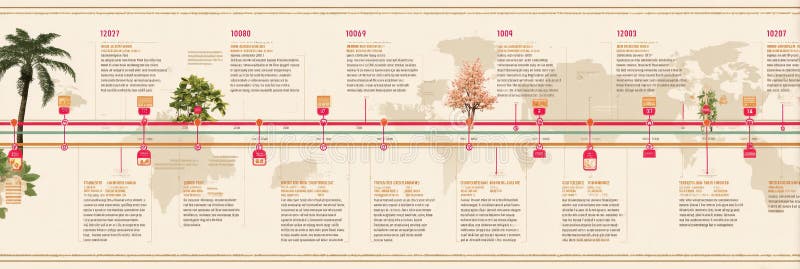 Survivor Milestones Timeline Design Showcasing Significant Events ...