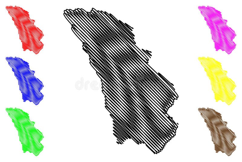 Suryapet District Telangana State, Republic of India Map Vector ...