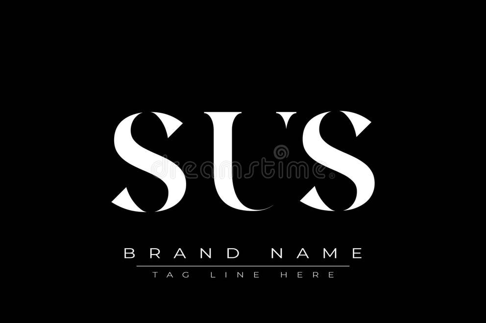 SUS Abstract Letter Logo Design Stock Vector - Illustration of element ...