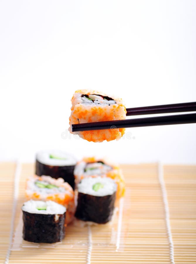 Sushi stock image. Image of chinese, eastern, food, dining - 12249779