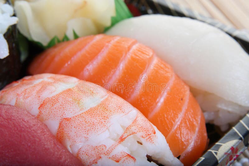 Sushi stock image. Image of nori, fish, diet, cuisine - 18834181